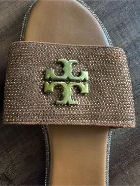 Tory Burch | Shoes | Tory Burch Dupe Eleanor Tan Slide Sandals With ...